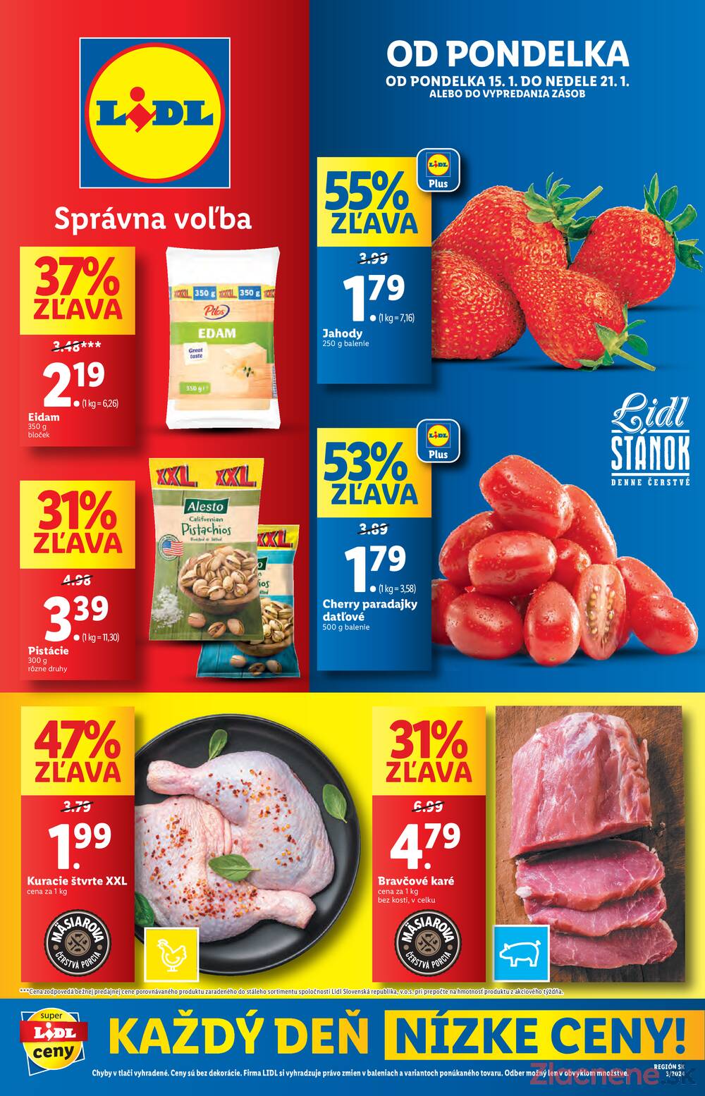 Leták Lidl od 15.1. do 21.1.2024 - 1.strana | Zlacnene.sk