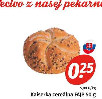 ARCHIV | Kaiserka cereálna FAJP 50 g v akcii platné do: 19.1.2022 ...