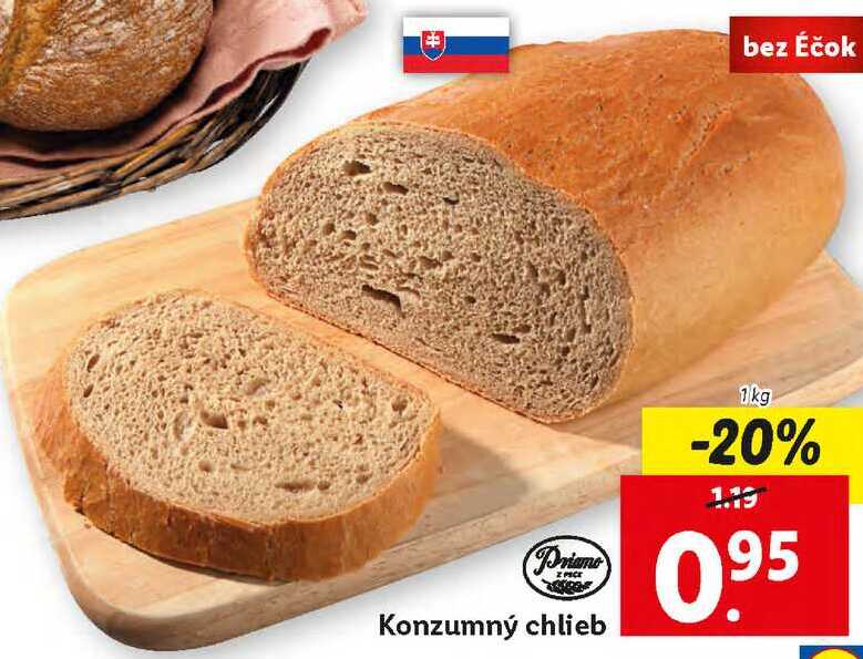 ARCHIV | Chlieb konzumný pšenično-ražný krájaný 500 g v akcii platné do ...