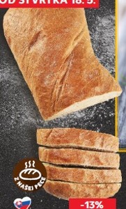 ARCHIV | Kváskový slovenský chlieb 405 g v akcii platné do: 7.12.2021 ...