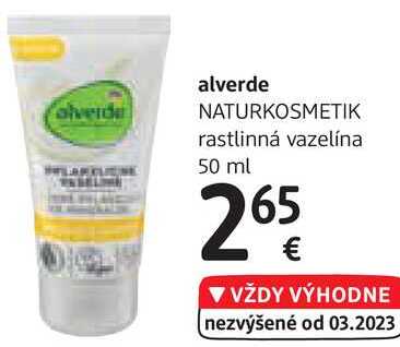 alverde NATURKOSMETIK rastlinná vazelína, 50 ml v akcii | Zlacnene.sk
