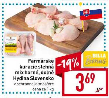 Hydina Slovensko Farmárske kuracie stehná mix horné, dolné 1 kg v akcii ...