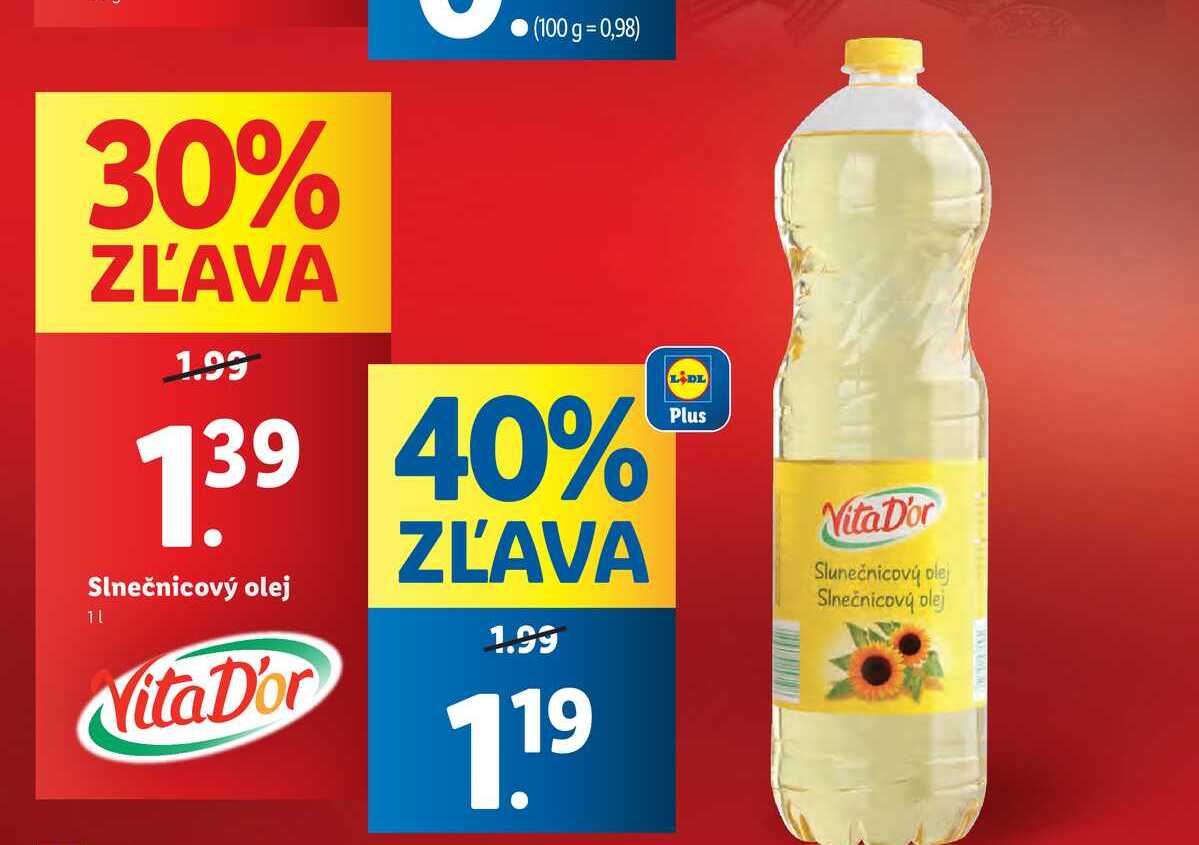 Olej v Lidl - Najväčšie zľavy